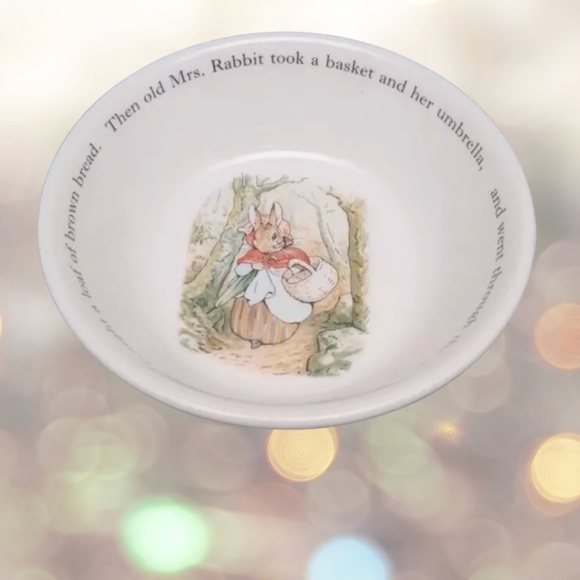 Other | Vintage Wedgwood Beatrix Potter Cereal Bowl Mrs Potter Like New ...